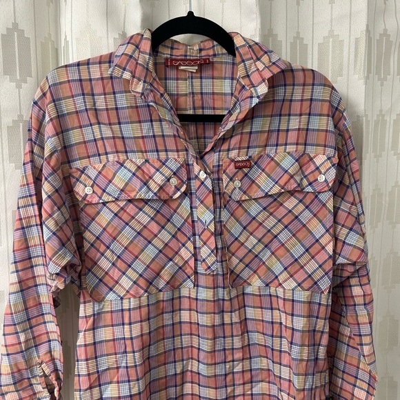 Sasson Jeans | Tops | Vintage 8s Sassoon Plaid Pink And Purple Button ...